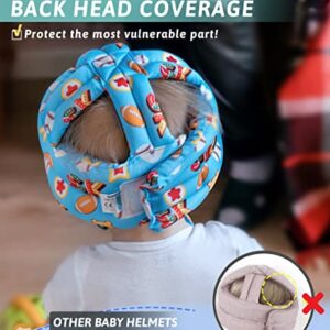 Baby Helmet for Crawling Walking Baby Head Protector - Head Protection for Baby No Bumps and Soft Cushion Infant Baby Safety Headguard I Toddler Inflatable Helmets 1-2 Years Old, 6-12 Months