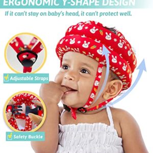 Baby Helmet for Crawling Walking Baby Head Protector - Head Protection for Baby No Bumps and Soft Cushion Infant Baby Safety Headguard I Toddler Inflatable Helmets 1-2 Years Old, 6-12 Months