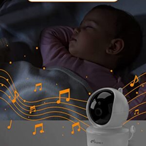 Baby Monitor – 5” Large Display Video Baby Monitor with Remote Pan-Tilt-Zoom |Infrared Night Vision, Temperature Display, Lullaby, Two Way Audio |960ft Range Baby Monitor with Camera and Audio