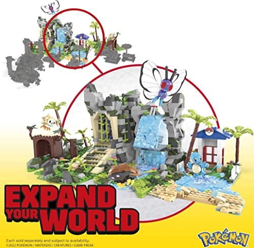 MEGA Pokemon Action Figure Building Toys for Kids, Jungle Voyage with 1362 Pieces, 4 Poseable Characters, Age 7+ Years Old Gift Idea (Amazon Exclusive)