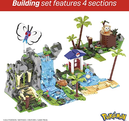 MEGA Pokemon Action Figure Building Toys for Kids, Jungle Voyage with 1362 Pieces, 4 Poseable Characters, Age 7+ Years Old Gift Idea (Amazon Exclusive)