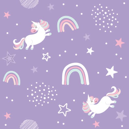 GROW WILD Changing Pad Cover 3 Pack | Soft & Stretchy Jersey Cotton | Baby Changing Table Pad Cover | Diaper Changing Pad Covers for Girls or Boys | Wipeable Sheets | Pink Purple Unicorn