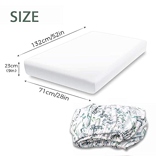 Changing Pad Cover & Crib Sheet, Green Leaf