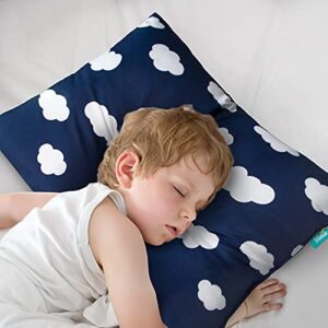 toddler pillow for sleeping, baby pillow 14" x 19" for small kids travel toddler bed soft & skin-friendly baby toddler pillows for sleeping