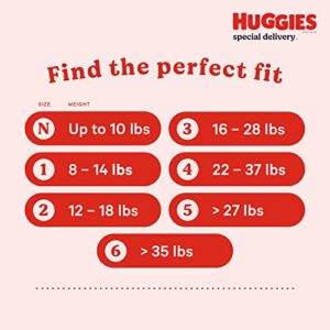 Huggies Special Delivery Hypoallergenic Baby Diapers Size 1 (up to 14 lbs), 72 Ct, Fragrance Free, Safe for Sensitive Skin