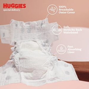 Huggies Special Delivery Hypoallergenic Baby Diapers Size 1 (up to 14 lbs), 72 Ct, Fragrance Free, Safe for Sensitive Skin