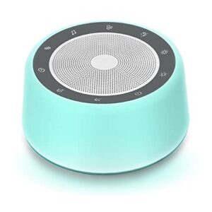 white noise machine, sleep sound machine with 30 soothing sounds, 7 color baby night lights, full touch control, timer and memory features, plug in, sound machine for baby, adults