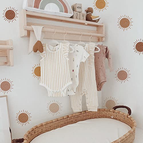 funlife Peel and Stick Boho Sun Wall Decals, Self Adhesive Sunshine Wall Stickers Rustic Country, PVC Boho Wall Art Stickers for Kids Bedroom Playroom Nursery Room Home Decor Decal