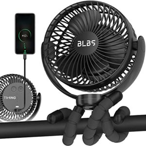 stroller fan - 65hrs 12600mah rechargeable fan, timing car seat fan, portable clip on fan, car fan for baby, battery operated fan for baby stroller, peloton, treadmill, golf cart, beach, bed, dog