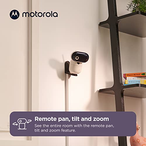 Motorola Baby Monitor PIP1510 Connect - 5" WiFi Video Baby Monitor with Camera, Wall Mount, HD 1080p - Smart Phone Nursery App, 1000ft Range, 2-Way Audio, Remote Pan-Tilt-Zoom, Room Temp, Lullabies