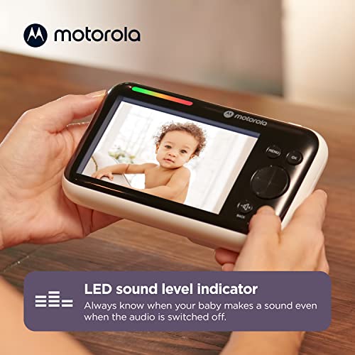 Motorola Baby Monitor PIP1510 Connect - 5" WiFi Video Baby Monitor with Camera, Wall Mount, HD 1080p - Smart Phone Nursery App, 1000ft Range, 2-Way Audio, Remote Pan-Tilt-Zoom, Room Temp, Lullabies