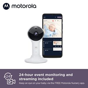 Motorola Baby Monitor Camera VM65 - WiFi Video Camera with HD 1080p - Connects to Smart Phone App, 1000ft Long Range, Two-Way Audio, Digital Pan-Tilt-Zoom, Room Temp, Lullabies, Night Vision