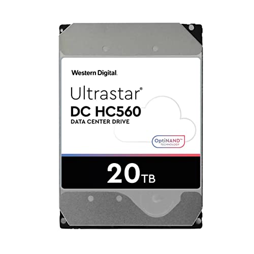 WD Ultrastar DC HC560 WUH722020ALE6L4 20 TB Hard Drive - 3.5 Internal - SATA [SATA/600] - Conventional Magnetic Recording [CMR] Method,Mechanical Hard Disk