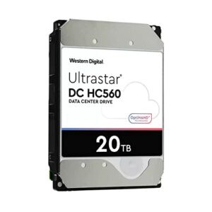 WD Ultrastar DC HC560 WUH722020ALE6L4 20 TB Hard Drive - 3.5 Internal - SATA [SATA/600] - Conventional Magnetic Recording [CMR] Method,Mechanical Hard Disk