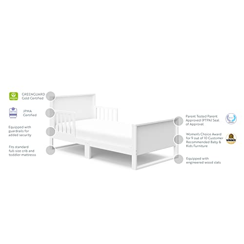 Stork Craft STORKCRAFT Slumber Toddler Bed, White