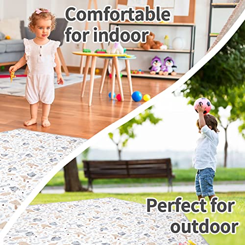 Dad-Baby Hexagon Playpen Mattress, Baby Floor Mat Fits Regalo Play Yard 6 Panel Playpen and Hiccapop PlayPod Portable Playpen,Non Slip with Carry Bag,Visual Stimulation,Baby Essentials