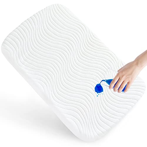 Bassinet Mattress Topper 20" x 33", Fit for Mika Micky, Papablic, KoolerThings(3 in 1)/KoolaBaby, ANGELBLISS, Dream On Me, Infans Bassinet, Waterproof Rectangle Pad with Removable Mattress Cover