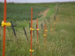 five-pack ez step-in posts | midnight black or safety orange | ez step products (safety orange)