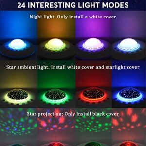 White Noise Machine for Sleeping Baby – Portable Sound Machines with 7 Starry Ambient Night Light, 28 Soothing Sounds Sleep Noise Maker Ideal Gifts for Kids Adult Bedside Travel Nursery Camping