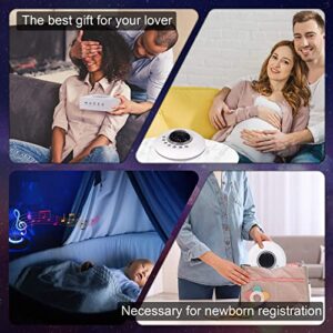 White Noise Machine for Sleeping Baby – Portable Sound Machines with 7 Starry Ambient Night Light, 28 Soothing Sounds Sleep Noise Maker Ideal Gifts for Kids Adult Bedside Travel Nursery Camping