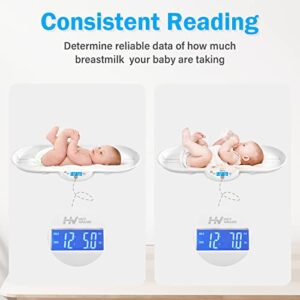 Baby Scale, Toddler Scale, Pet Scale, Accurate Enough Digital Weighing Scale for Newborn Infant Toddler Cat Puppy Animals with Hold Function, LCD Display, Accurately Precision at ± 0.1oz (Basic)