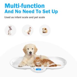 Baby Scale, Toddler Scale, Pet Scale, Accurate Enough Digital Weighing Scale for Newborn Infant Toddler Cat Puppy Animals with Hold Function, LCD Display, Accurately Precision at ± 0.1oz (Basic)