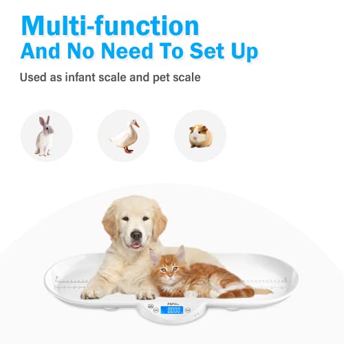 Baby Scale, Toddler Scale, Pet Scale, Accurate Enough Digital Weighing Scale for Newborn Infant Toddler Cat Puppy Animals with Hold Function, LCD Display, Accurately Precision at ± 0.1oz (Basic)