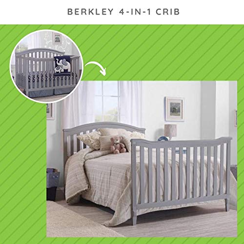 CC KITS Full-Size Conversion Kit Bed Rails for Sorelle Annie Elite, Berkley Classic, Bridgeport, Fairview, Glendale, Kathryn, Lynn, Madrid, Palisades, Petite, Urban and Yorkshire Cribs (Grey)