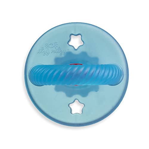 Itzy Ritzy Teensy Teether - Soothing Silicone Hollow Teether Features Flexible, Easy-to-Hold Handle, Hero Pop