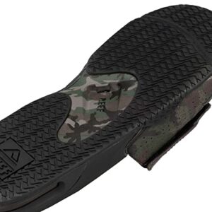 Reef Mens Fanning Slide | Bottle Opener Sandal , Olive Camo, 12