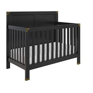 Baby Relax Miles 5-in-1 Convertible Crib, Black