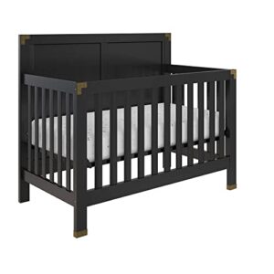 Baby Relax Miles 5-in-1 Convertible Crib, Black