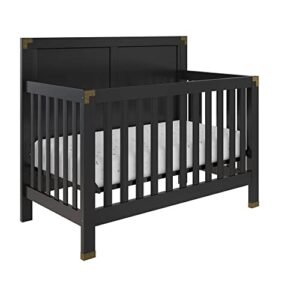 Baby Relax Miles 5-in-1 Convertible Crib, Black