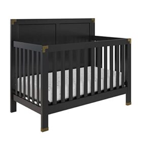 Baby Relax Miles 5-in-1 Convertible Crib, Black