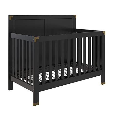 Baby Relax Miles 5-in-1 Convertible Crib, Black