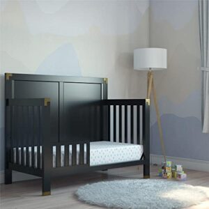 Baby Relax Miles 5-in-1 Convertible Crib, Black