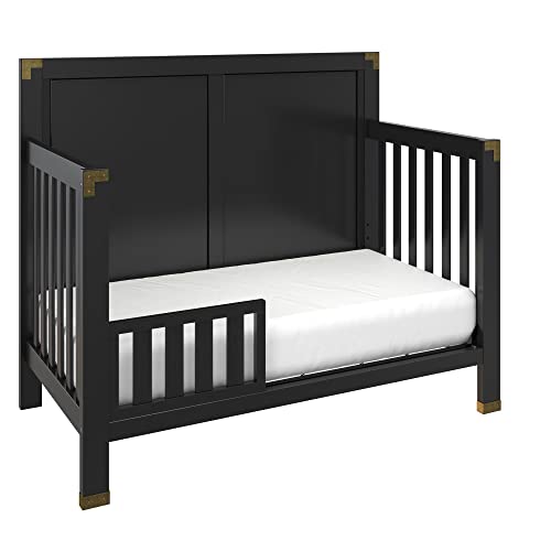 Baby Relax Miles 5-in-1 Convertible Crib, Black