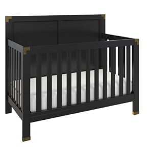 Baby Relax Miles 5-in-1 Convertible Crib, Black