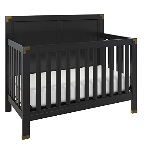 Baby Relax Miles 5-in-1 Convertible Crib, Black