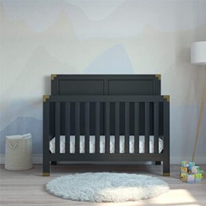 Baby Relax Miles 5-in-1 Convertible Crib, Black