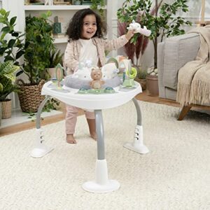 Ingenuity Spring & Sprout 2-in-1 Baby Activity Center Jumper and Table with Infant Toys - Ages 6 Months +, First Forest