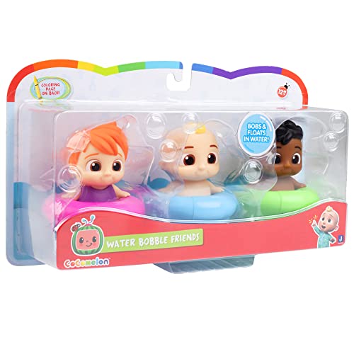 CoComelon Water Toys for Pool & Bath, 3 Piece Set - JJ, Cody and YoYo Floating Bobble Figures for Swimming - Summer Gift for Toddlers & Kids - Ages 18+ Months