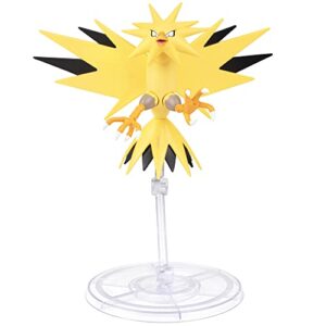 Pokémon 6" Zapdos Articulated Battle Figure Toy with Display Stand - Officially Licensed - Collectible Pokemon Gift for Kids and Adults - Ages 8+