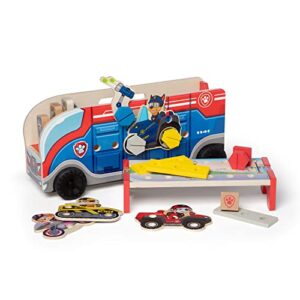 melissa & doug paw patrol match & build mission cruiser - fsc-certified materials