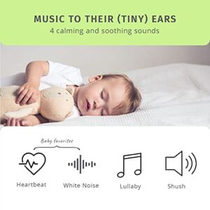 Homedics Sound Machine for Babies and Parents On-The-Go. Integrated Clip White Noise Sound Machine with Heartbeat and Lullaby Sounds. Downward Facing Speaker for Strollers