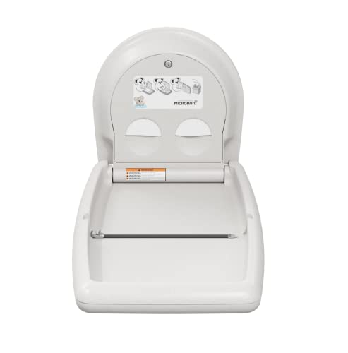 KoalaKare White Granite Vertical Surface-Mounted Baby Changing Station -Table