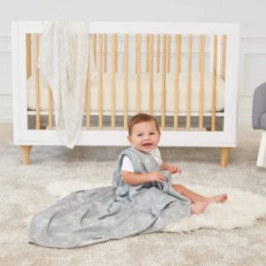 aden + anais Essentials Silky Soft Swaddle Baby Blanket, 100% Cotton Bamboo Muslin, Large 44 X 44 inch, 2 Pack, Woodsy - Grey