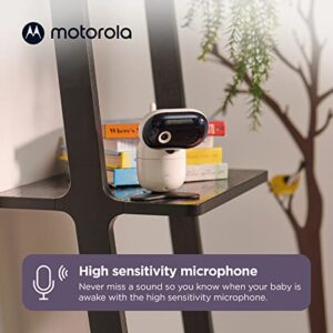 Motorola Baby Monitor Camera PIP1010 - WiFi Motorized Video Camera with HD 1080p - Connects to Smart Phone App - Remote Pan, Tilt, Zoom - Two-Way Audio, Room Temp Sensor, Lullabies, Night Vision