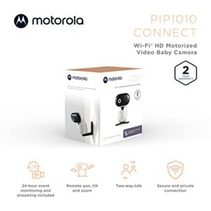 Motorola Baby Monitor Camera PIP1010 - WiFi Motorized Video Camera with HD 1080p - Connects to Smart Phone App - Remote Pan, Tilt, Zoom - Two-Way Audio, Room Temp Sensor, Lullabies, Night Vision