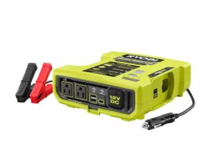 ryobi one+ 18v 800-watt max 12v automotive power inverter with dual usb ports - ryi8030avnm